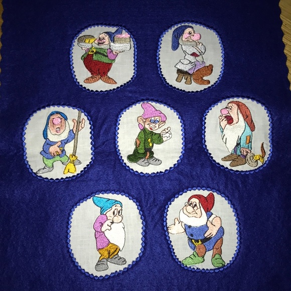 Wall Decor | Vintage Handmade 7 Dwarfs Hanging Art Piece | Poshmark